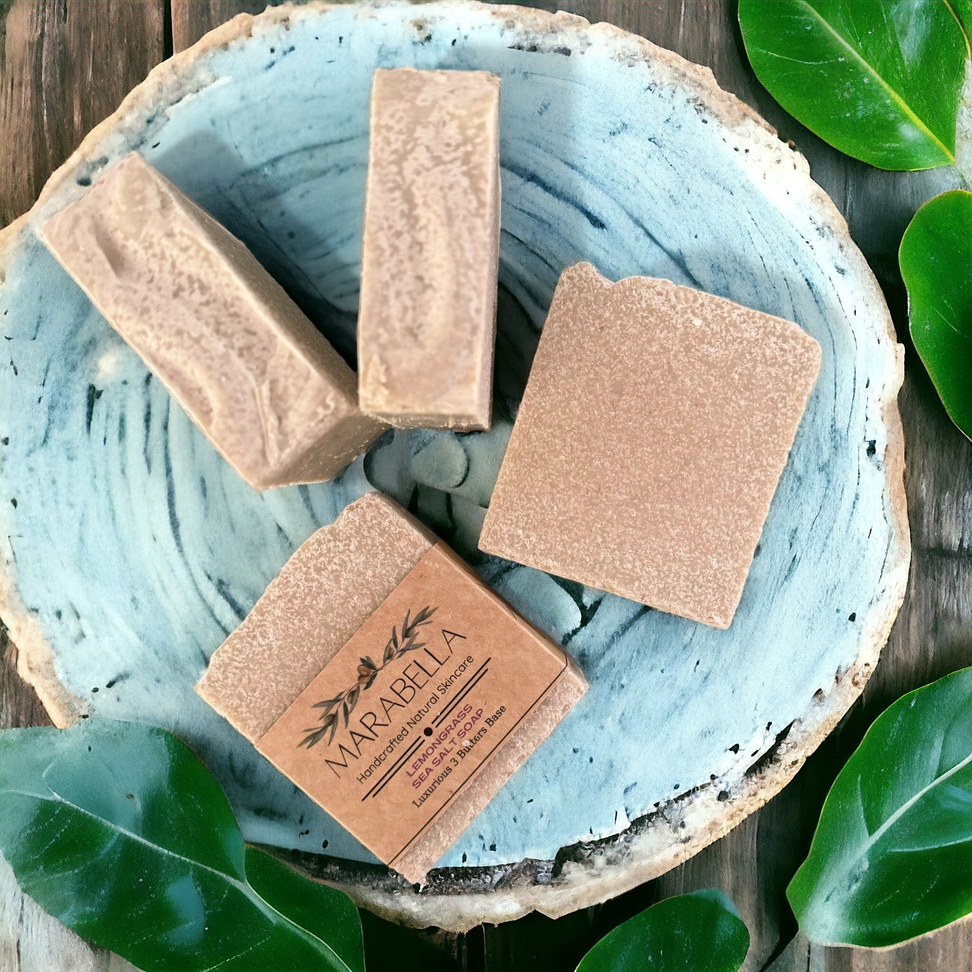 Lemongrass Sea Salt Soap – MARABELLA NATURAL SKINCARE